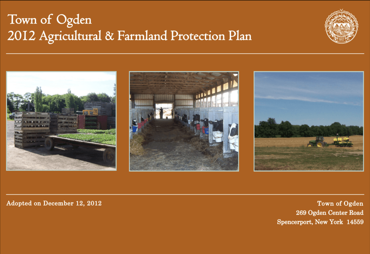 2012 Agricultural & Farmland Protection Plan - Town Of Ogden NY